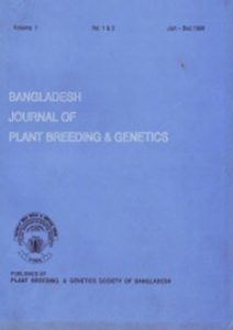 Bangladesh Journal of Plant Breeding and Genetics - Kindcongress