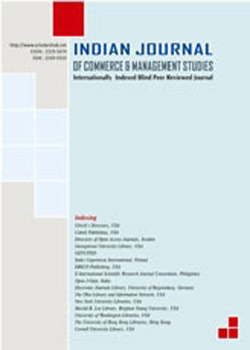INDIAN JOURNAL OF COMMERCE & MANAGEMENT STUDIES - Kindcongress