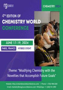 4th Edition of Chemistry World Conference (CHEMISTRY 2024) - Kindcongress