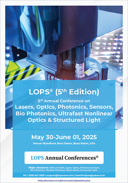 5th Annual Conference on Lasers, Optics, Photonics, Sensors, Bio ...